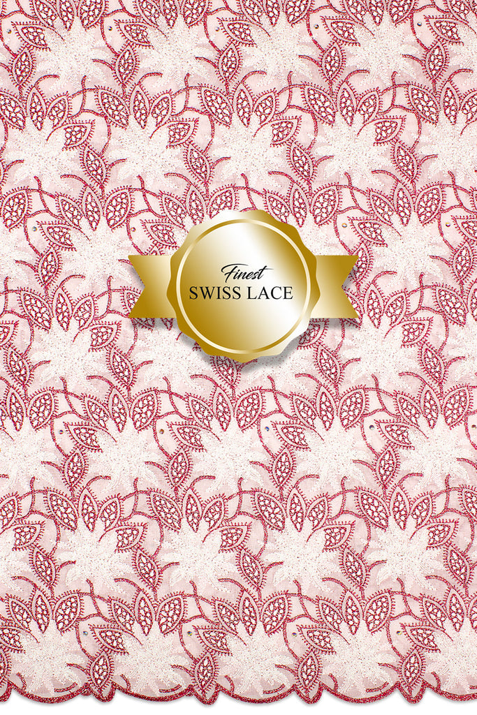 FSL630 - Stunning Fine Lace - Pink & Rose Pink – Hilton Textiles - London