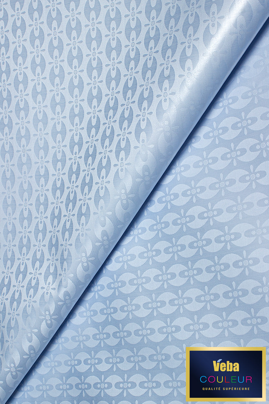 Veba Couleur Bazin Brocade VC0349 - Steel Blue Free Shipping - Hilton ...