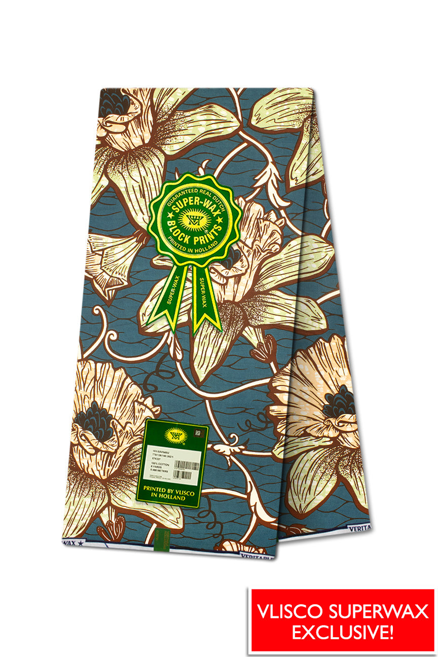 Vlisco Super Wax - Exclusive Design VSW3953 – Hilton Textiles - London